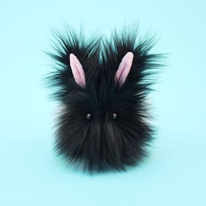 Black and White Bunny Stuffed Animal Plush Toy Bunny Rabbit Oscar Faux ...