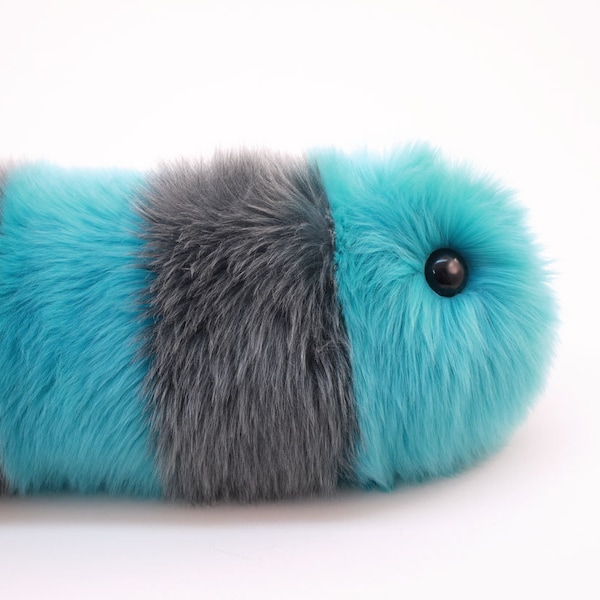 Fuzzy Worm Toy - Etsy