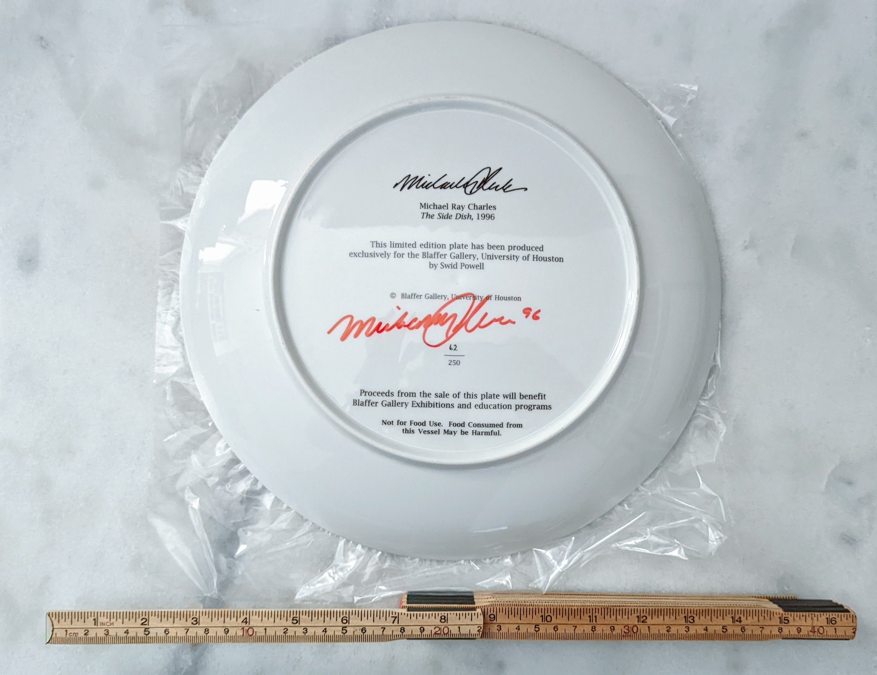 Michael Ray Charles the Side Dish Limited Edition Plate 62 of - Etsy