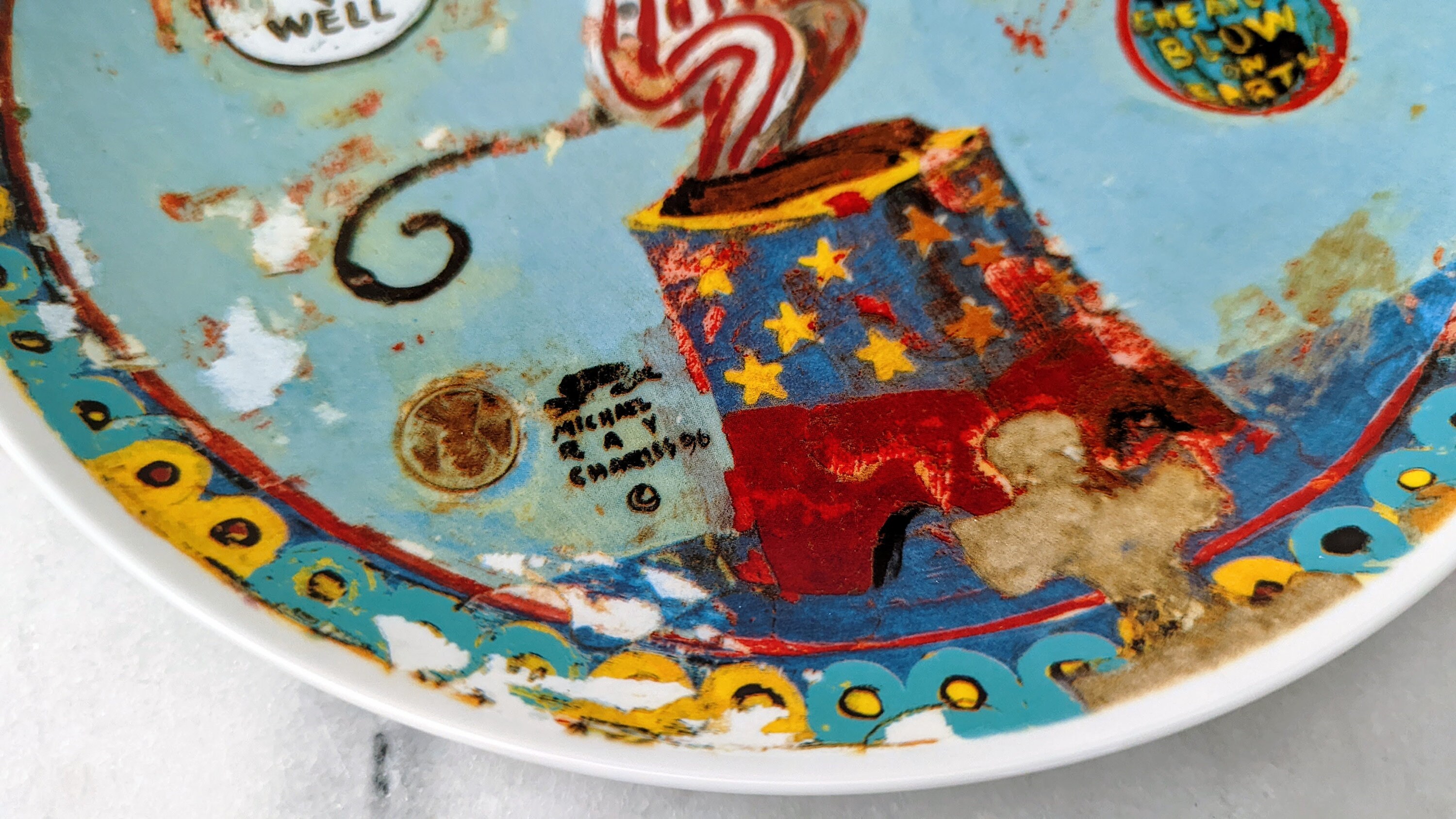 Michael Ray Charles the Side Dish Limited Edition Plate 62 of - Etsy