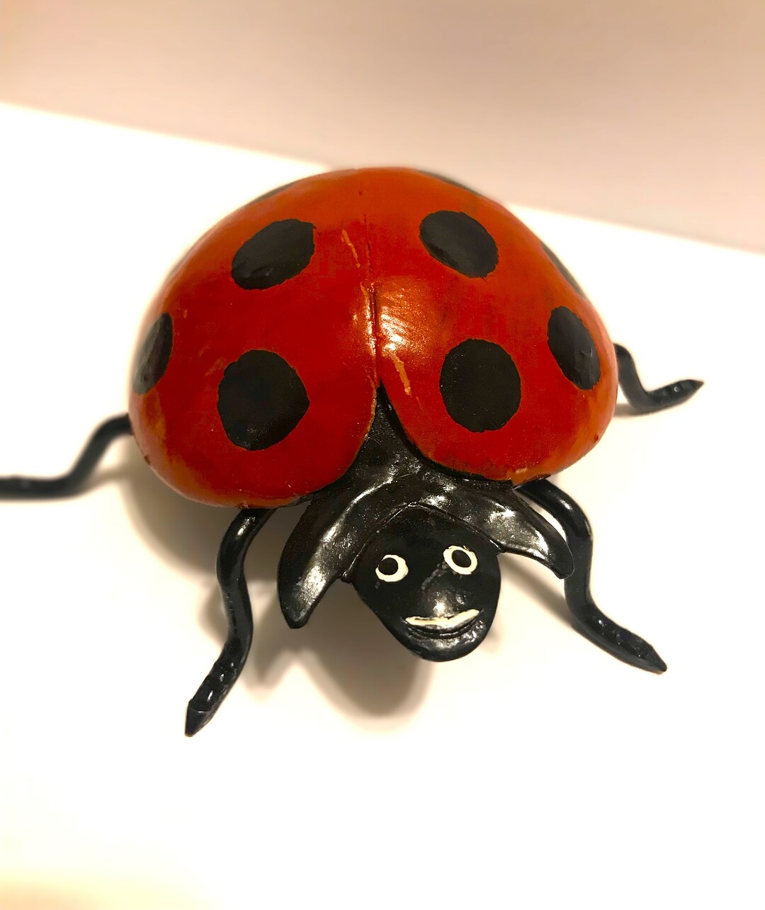Wrought Iron Ladybug, Metal Insect, Garden Art, Yard Art - Etsy