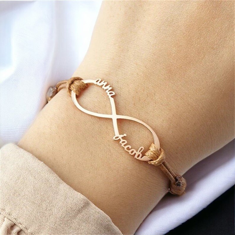 Custom Rope Bracelet Jewelry for Her Personalized Name Bracelet Gift ...