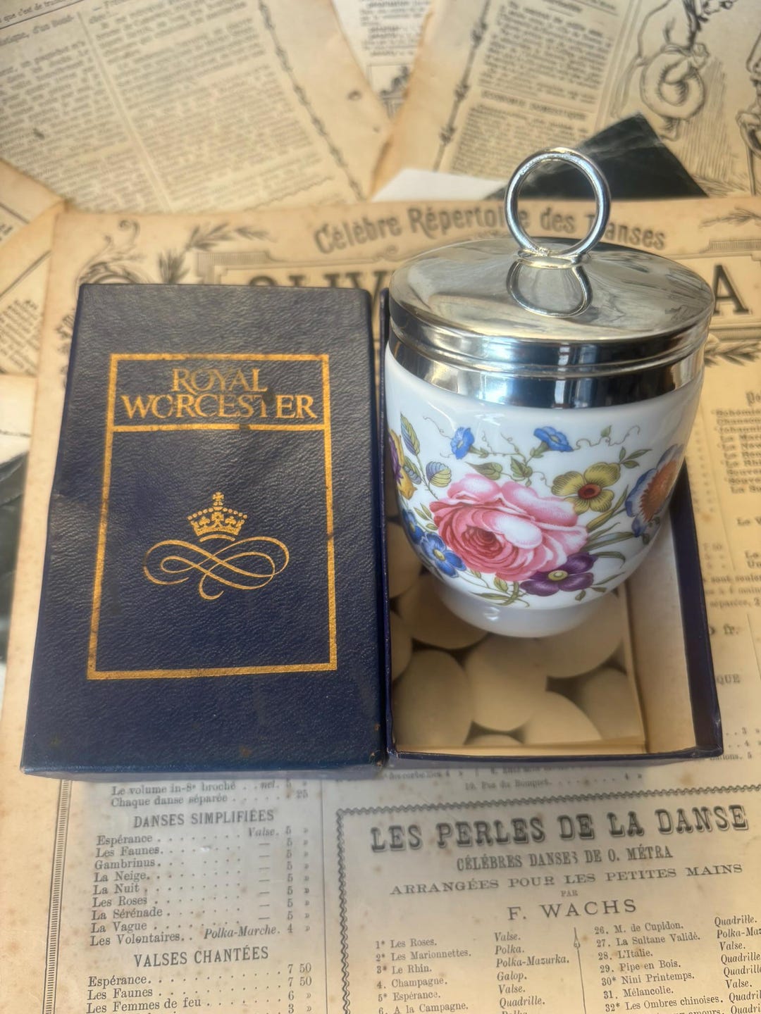 Vintage Royal Worcester Bournemouth Rose Porcelain 1950s Egg Coddler - Etsy