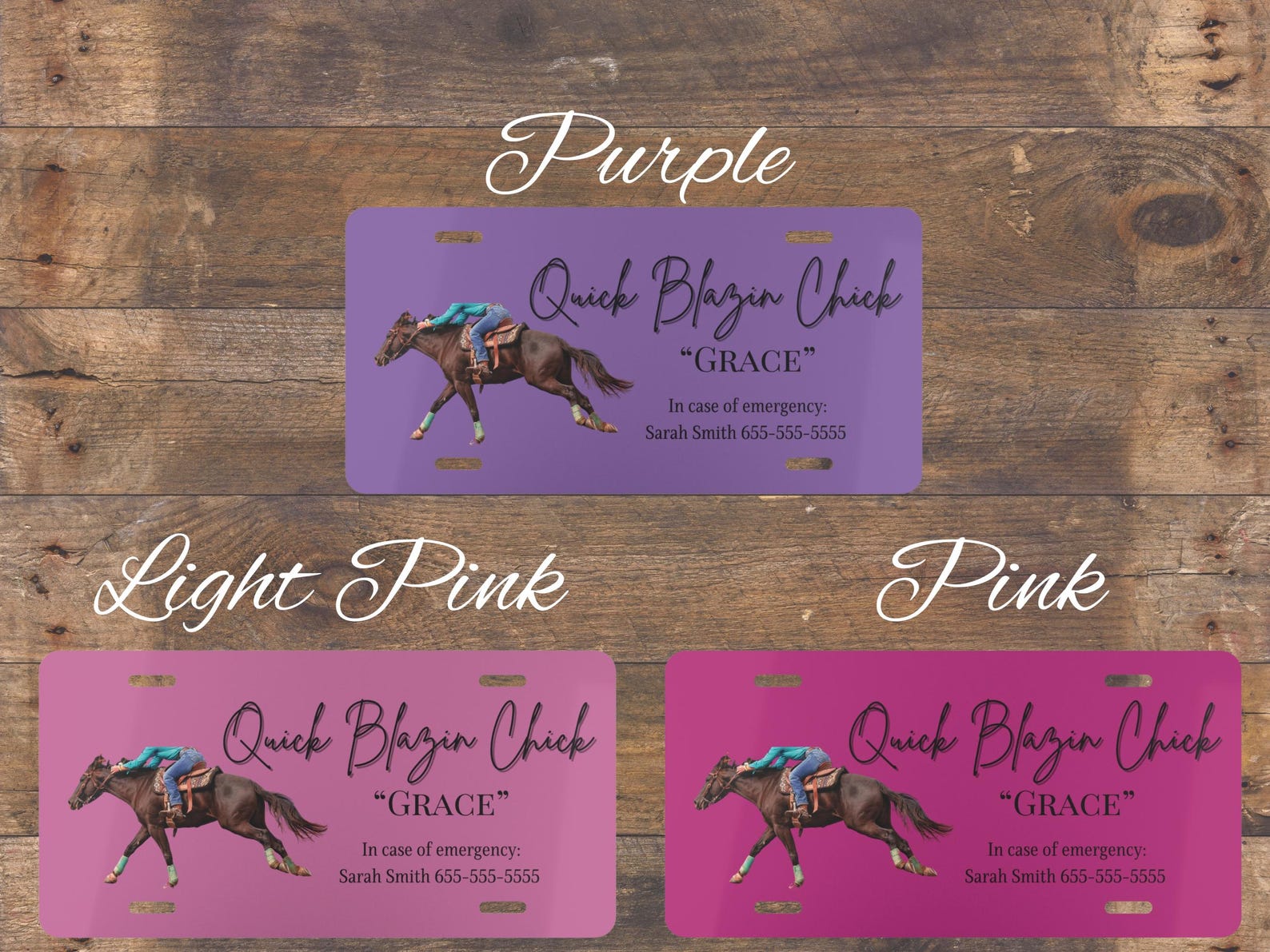 Custom Photo Horse Stall Sign: Personalized Aluminum Nameplate - Etsy
