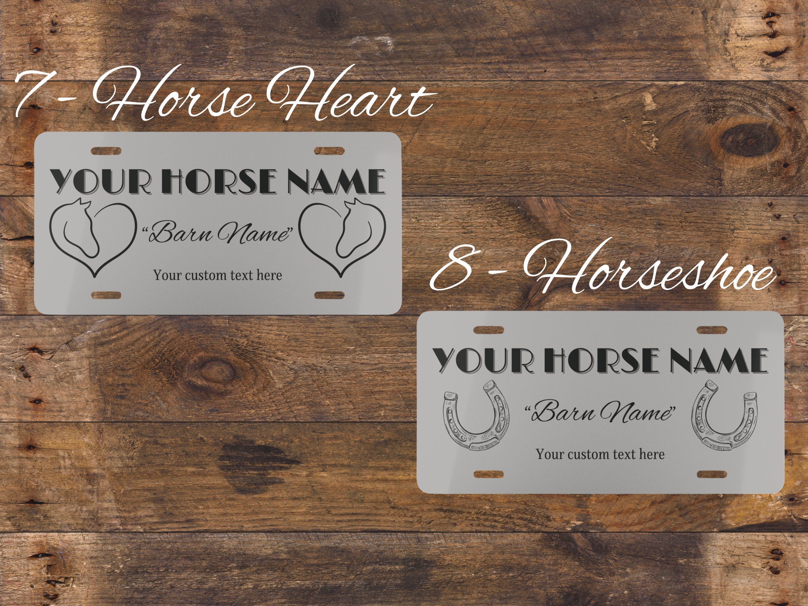 Personalized Aluminum Horse Stall Sign: Custom Emergency Contact - Etsy
