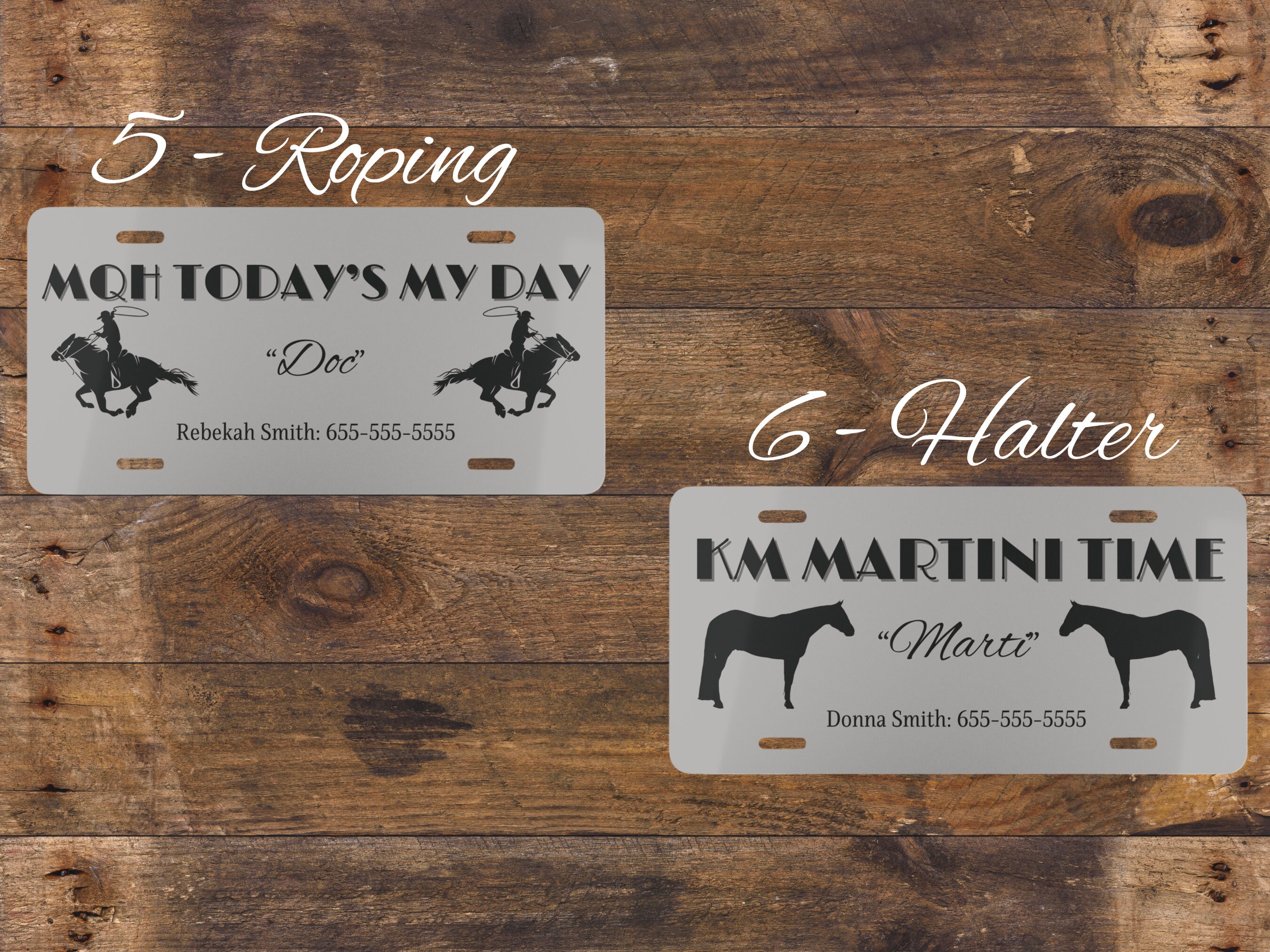 Personalized Aluminum Horse Stall Sign: Custom Emergency Contact - Etsy