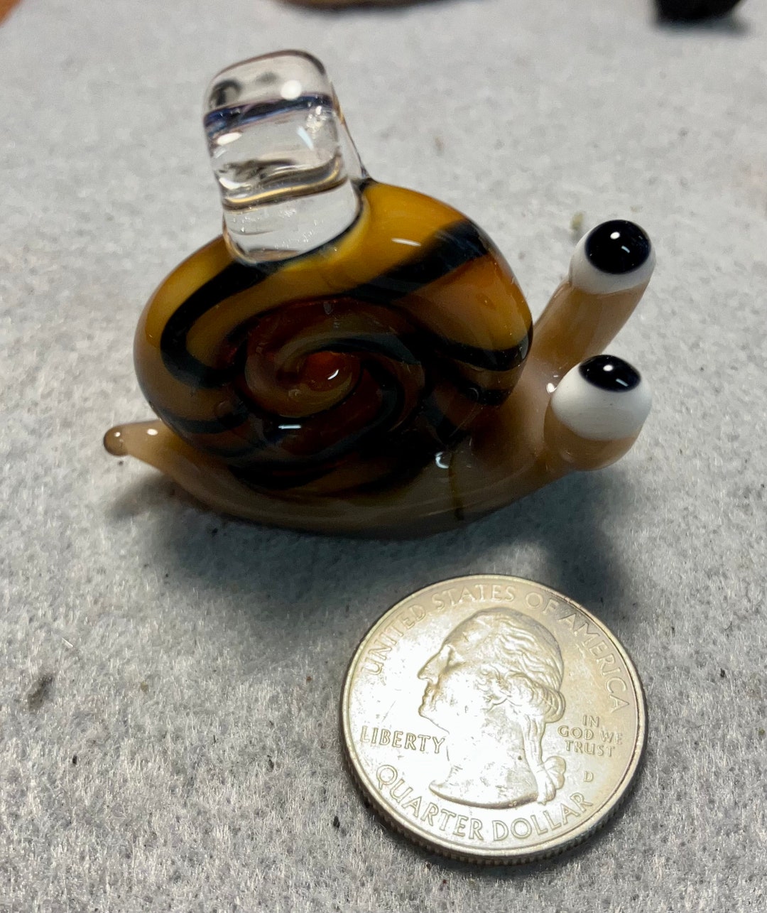 Snail Pendant Wearable Art Borosilicate Glass Sculpture Handmade - Etsy