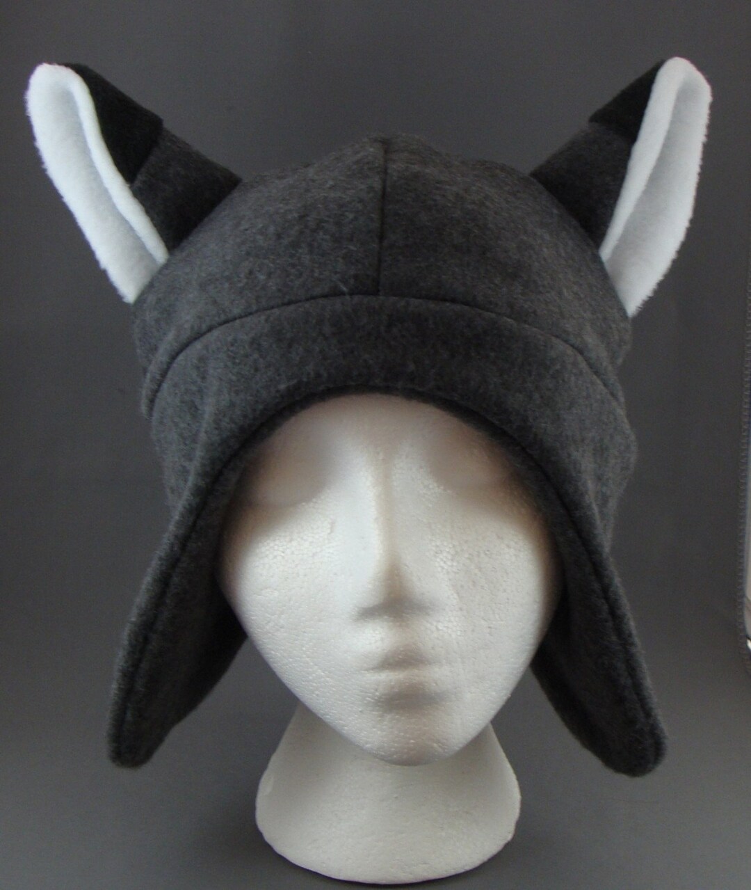 Grey Fox Animal Earflap Fleece Hat Skiing Snowboarding Cosplay Anime ...