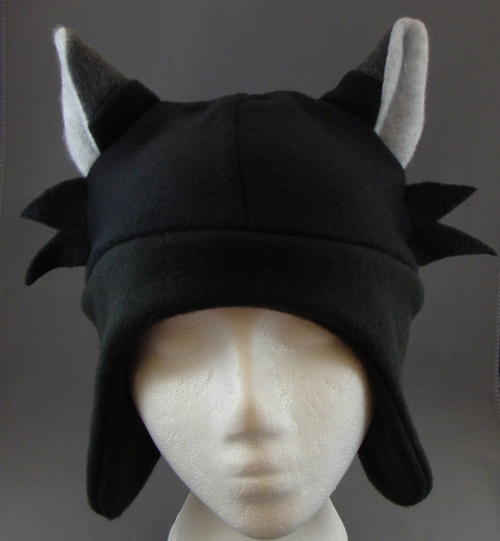 Black Wolf Animal Fleece Hat Cosplay Anime Skiing Snowboarding - Etsy