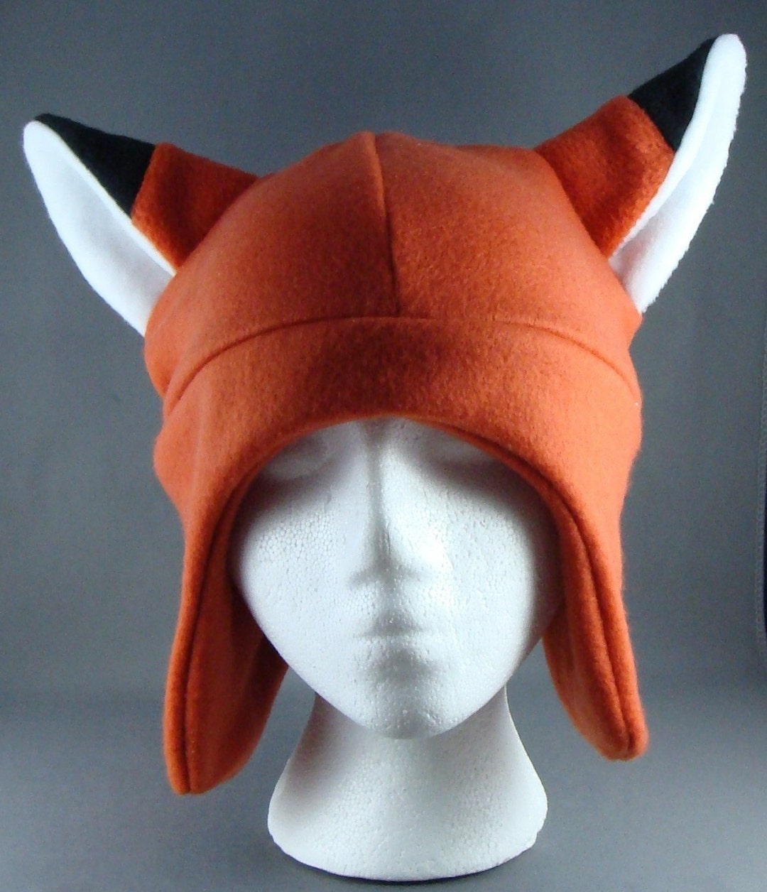 Fox Animal Fleece Hat Skiing Snowboarding Gothic Rave Punk Earflap ...