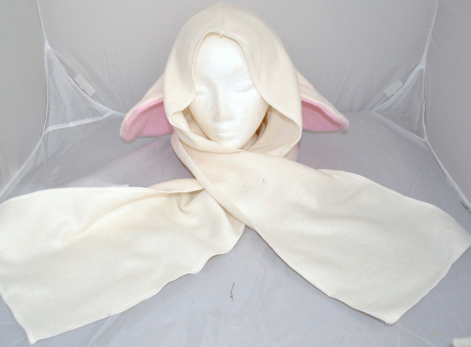 Sheep Lamb Hoodie Snood Scarf Animal Fleece Hat Cosplay Anime Skiing ...