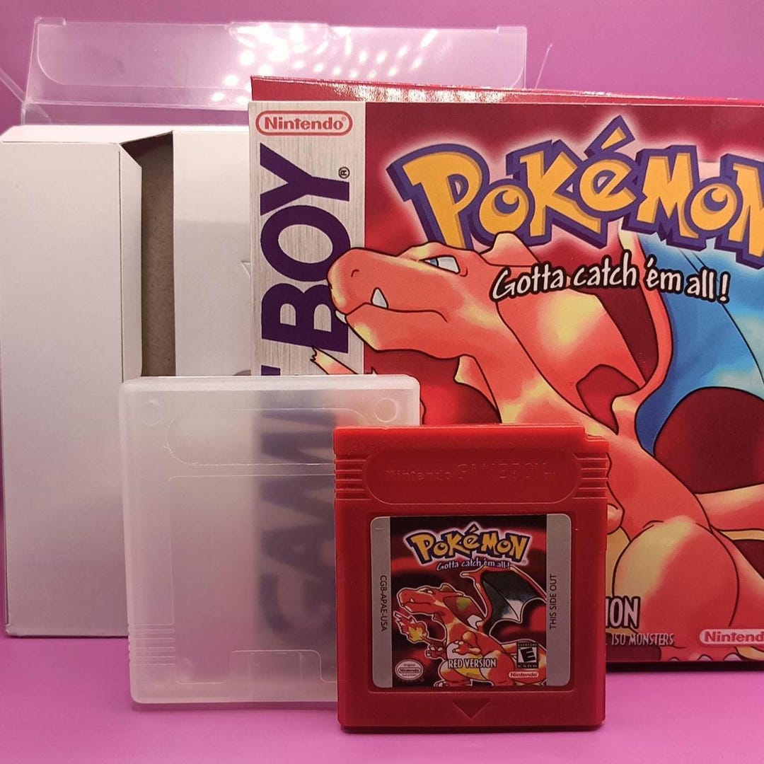 New BOXED GBC Game Pokemon Red Custom ROM Gameboy Colour Nintendo ...