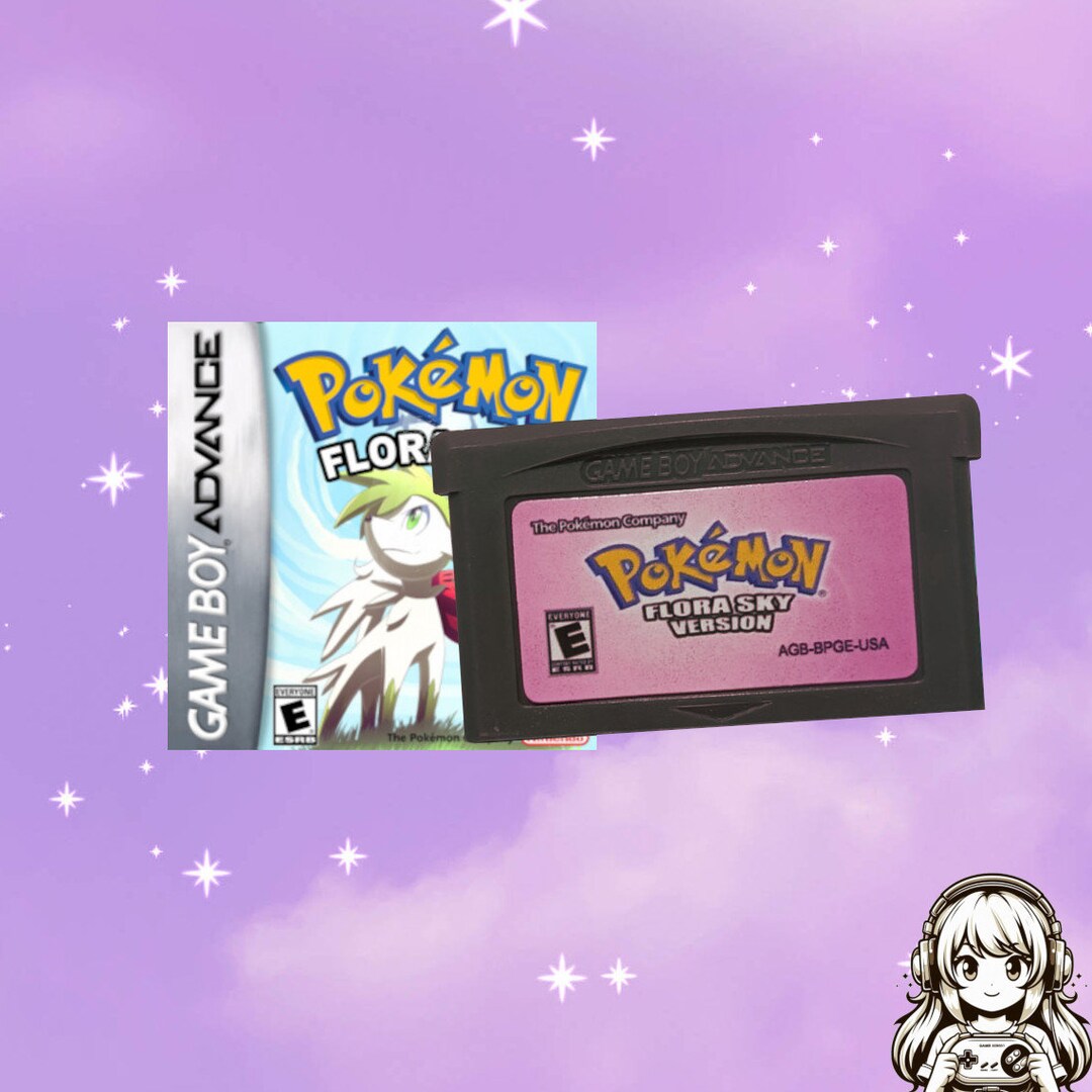New GBA Game Pokemon Flora Sky Version Custom ROM Gameboy Advance ...