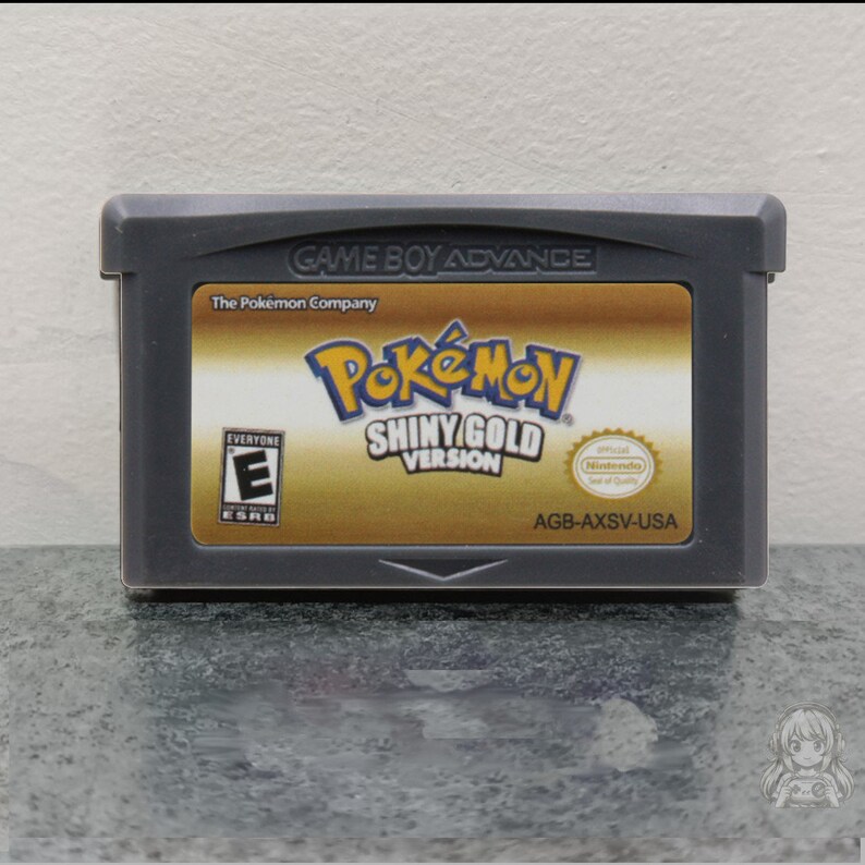 New GBA Game Pokemon Shiny Gold Custom ROM Gameboy Advance Nintendo ...