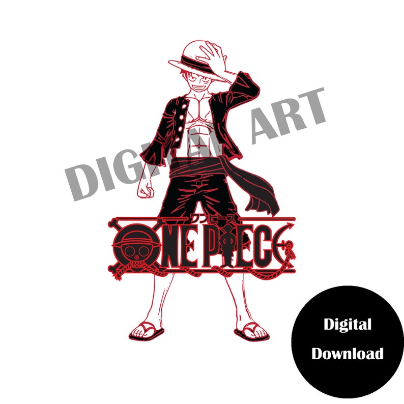 Monkey D. Luffy, Wall Art, One Piece, Digital Printable - Etsy