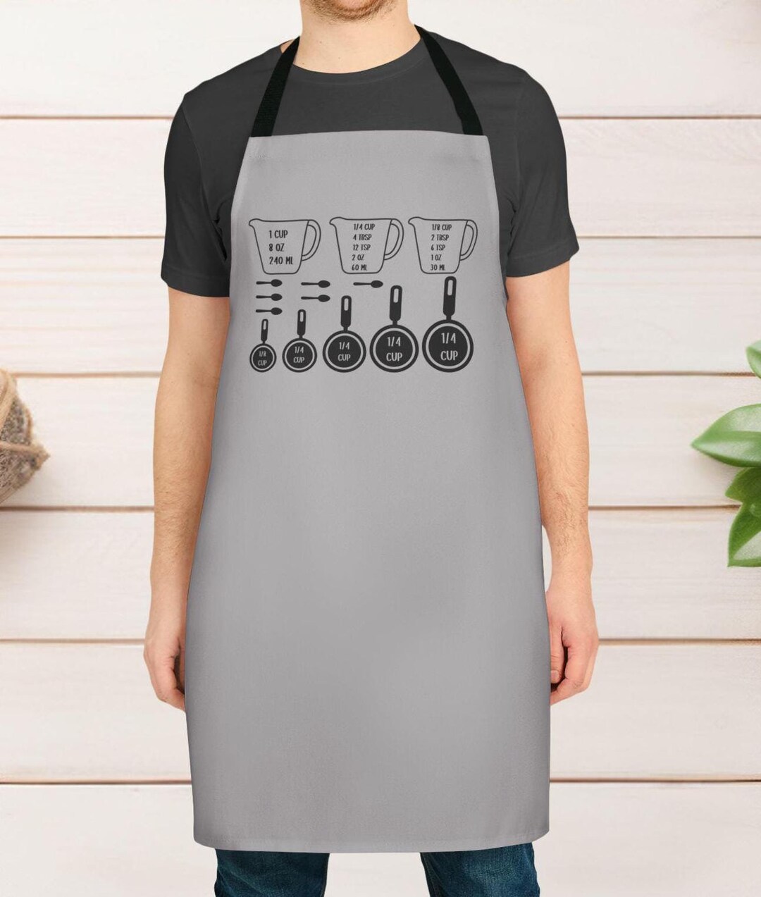 Kitchen Conversion Chart Apron for Women, Kitchen Apron for Grandmother ...