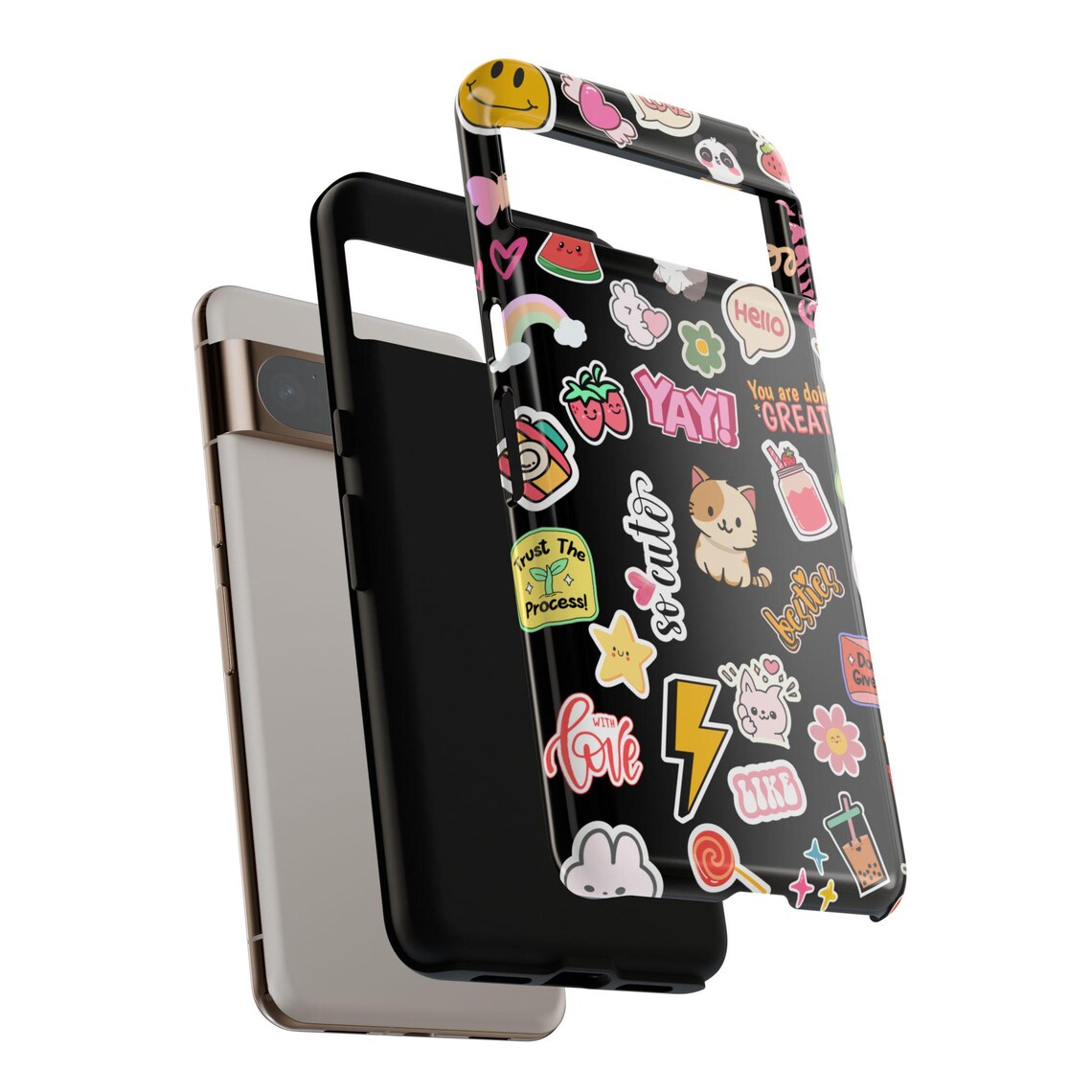 Cute Aesthetic Stickers Phone Case, College Phone Case, Iphone/samsung ...