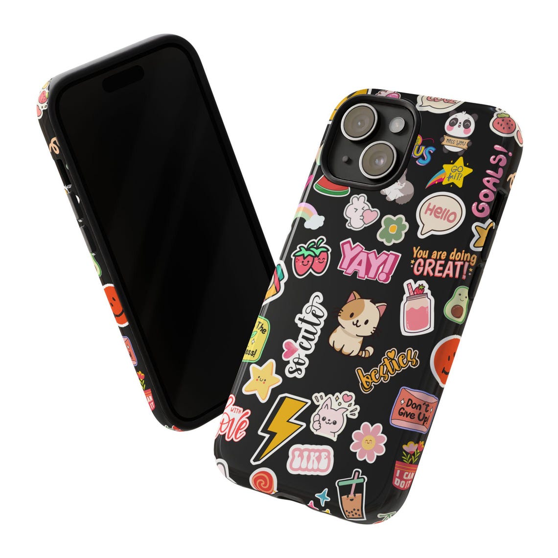 Cute Aesthetic Stickers Phone Case, College Phone Case, Iphone/samsung ...