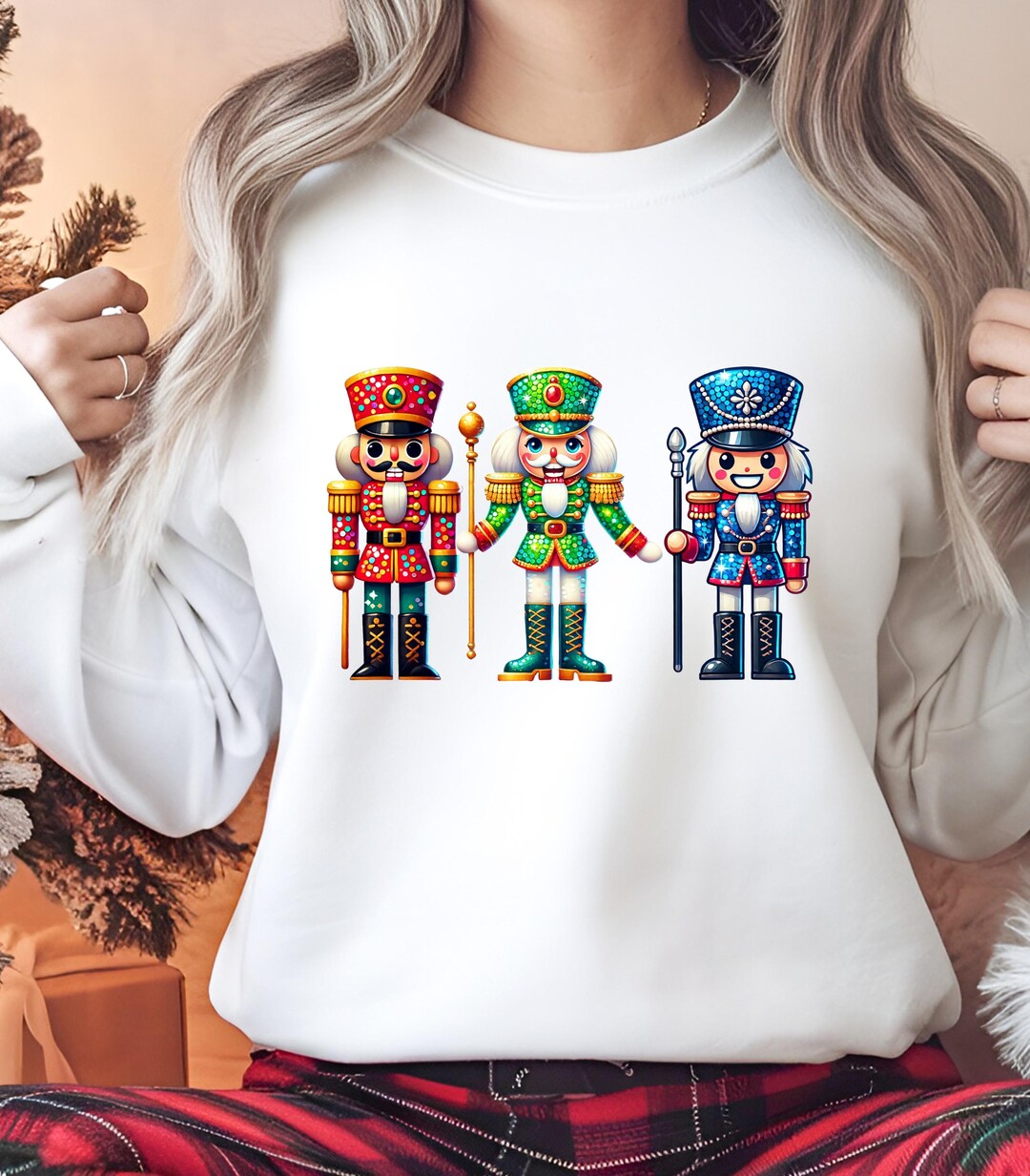 Faux Glitter Sparkly Sequin Nutcracker Sweatshirt, Nutcracker Sweater ...