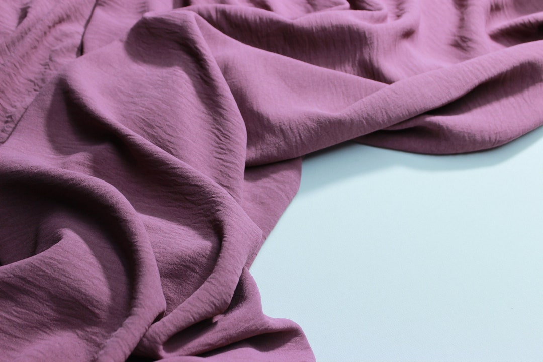 Crinkled Aerobin Fabric – Polyester Viscose Blend, Dressmaking Material ...