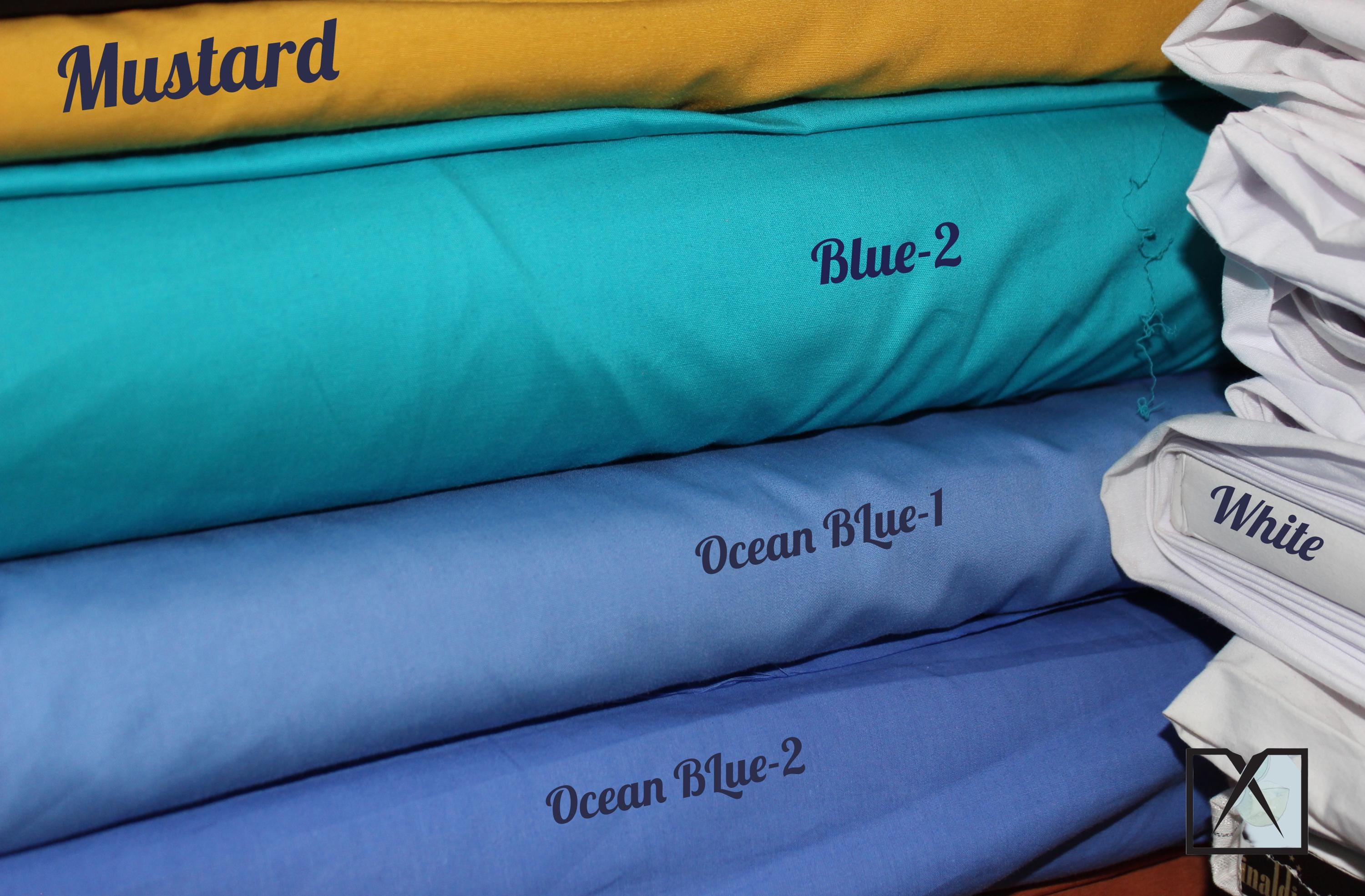 Poplin Tricotton Fabric -95% Cotton, Breathable,choose Solid Colors ...