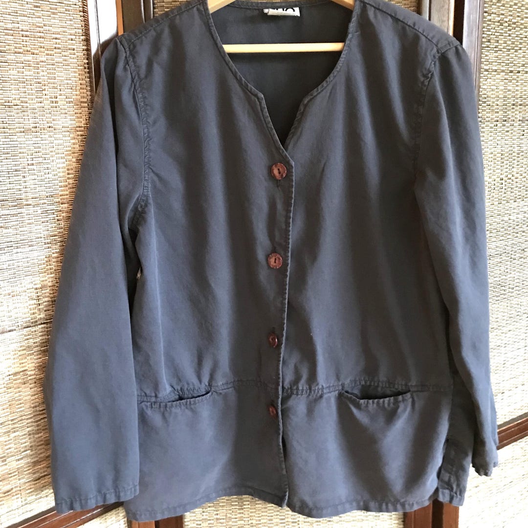 70s Painter's Smock Size Small to Medium, Black Vintage Artist Smock ...