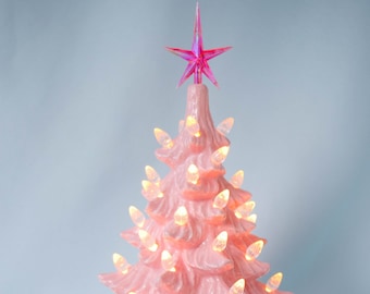 Pink Ceramic Christmas Tree | Etsy