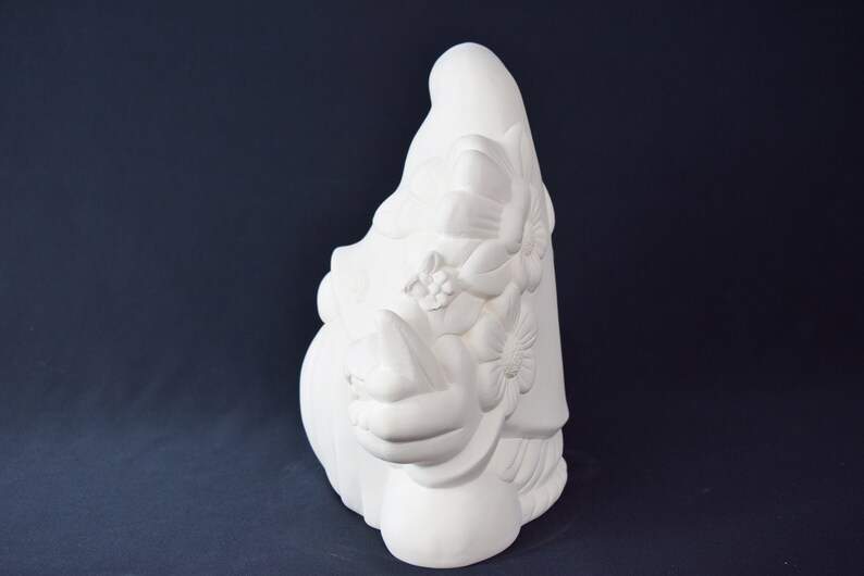 DIY Ceramic Frog Gnome With Flower | Unpainted Spring Summer Gonk ...