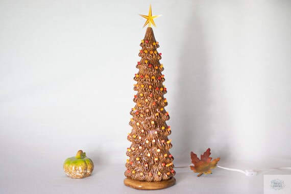 Ceramic Thanksgiving Tree Slim Fall Tree 5 Sizes to Choose - Etsy