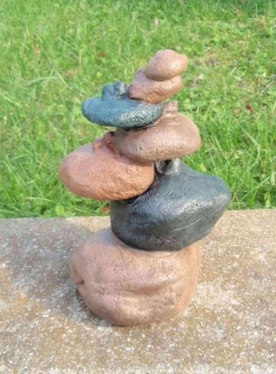 Stack of Stones - Yard Art - Garden Decor - Gifts Under 25 - Outdoor ...