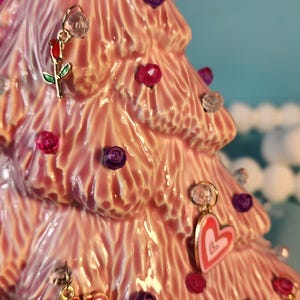 Valentine Charm Tree | Pink Tabletop Tree With Valentine Charms ...