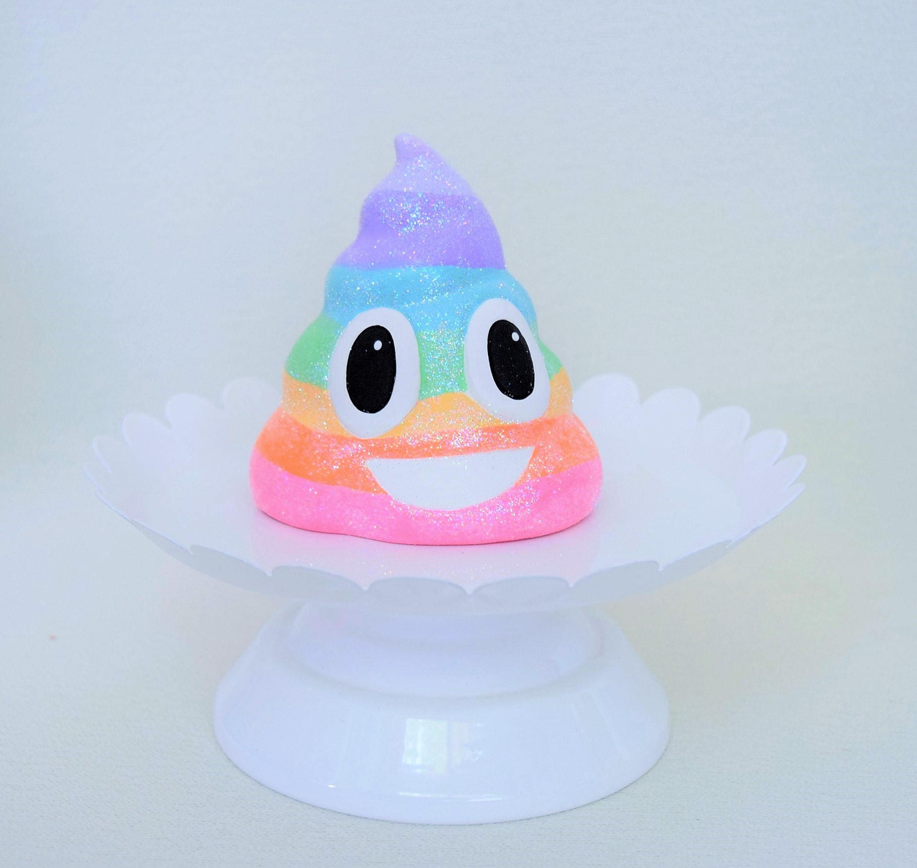Emoji Rainbow Poop Unicorn Poop Ceramic Poop Rainbow - Etsy Canada