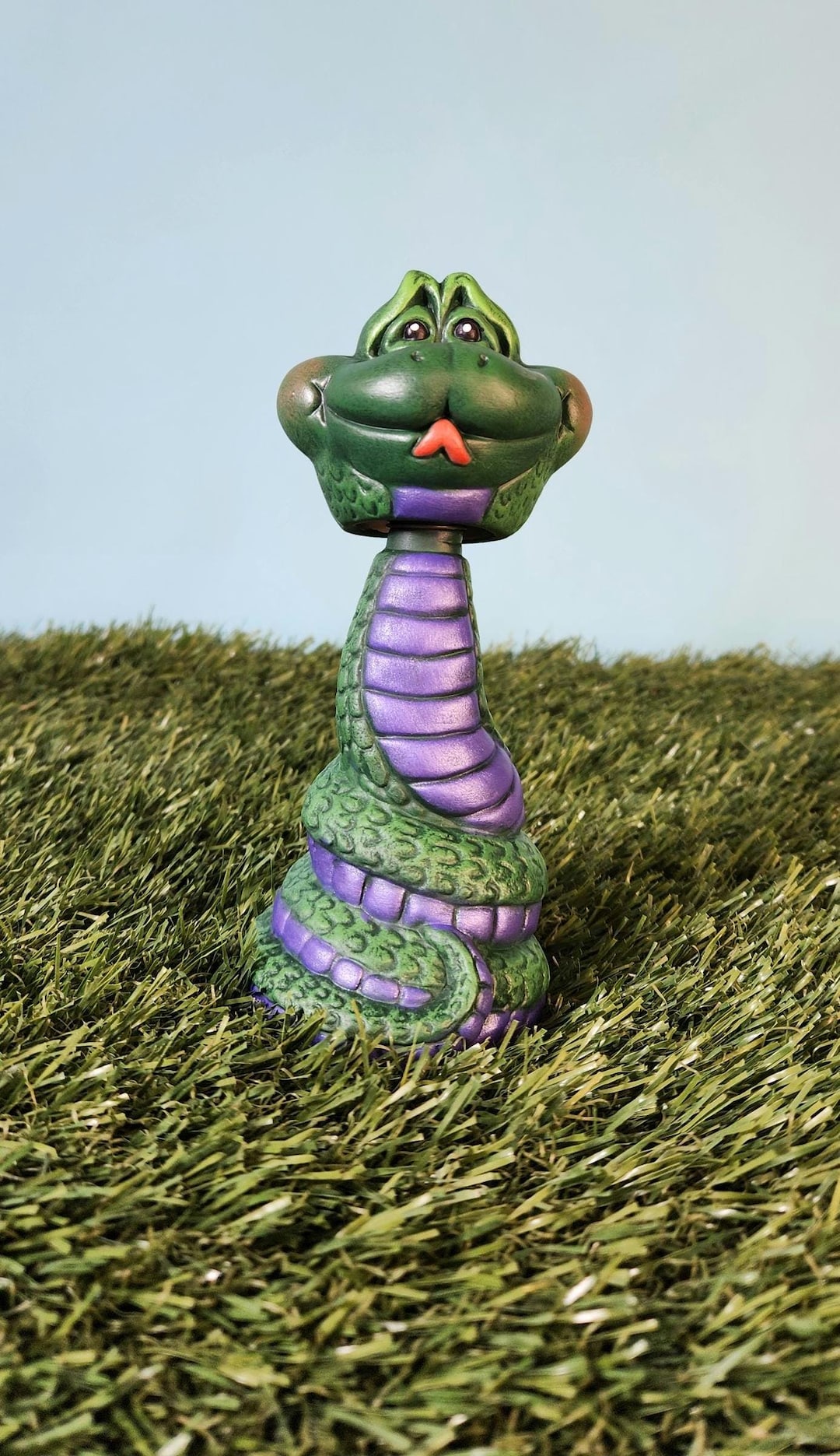 Colorful Bobblehead Snake Statue: Unique Nursery Decor, Baby Shower ...