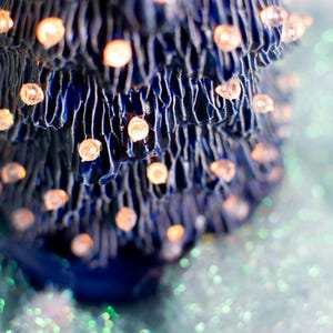 Large Ceramic Tree | Gemstone Blue Christmas Tree | Sapphire Blue Pine ...