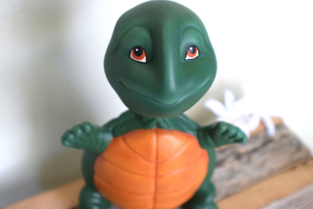 Bobble Head Turtle - Ceramic Bobble Head - Hand Painted Nursery Decor ...