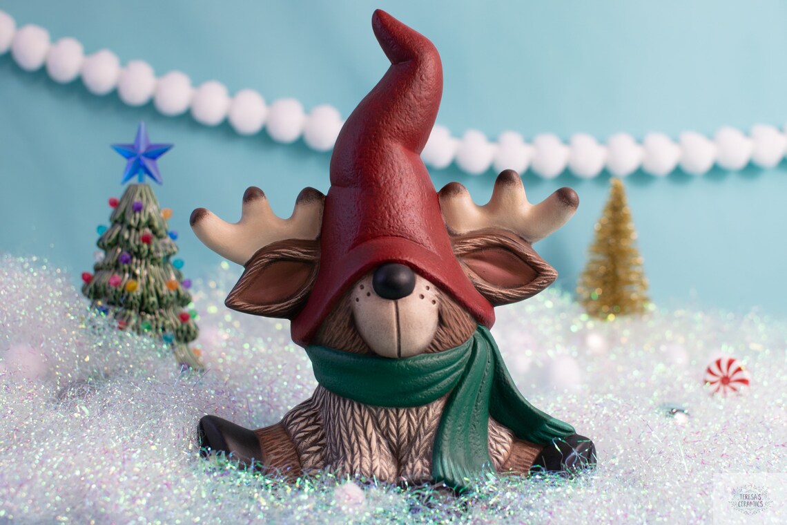Reggie the Rustic Reindeer | Woodland Christmas Deer | Holiday Reindeer ...