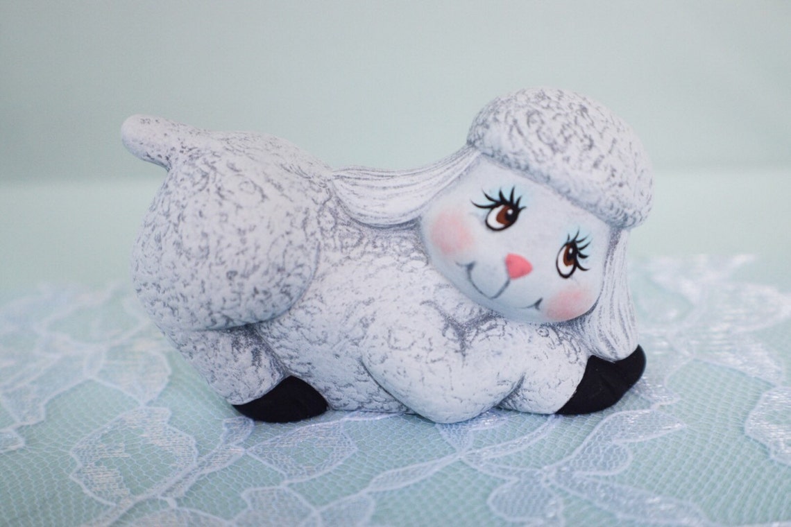 Ceramic Sheep Little Lamb Farm Animal Spring Lamb Baby - Etsy