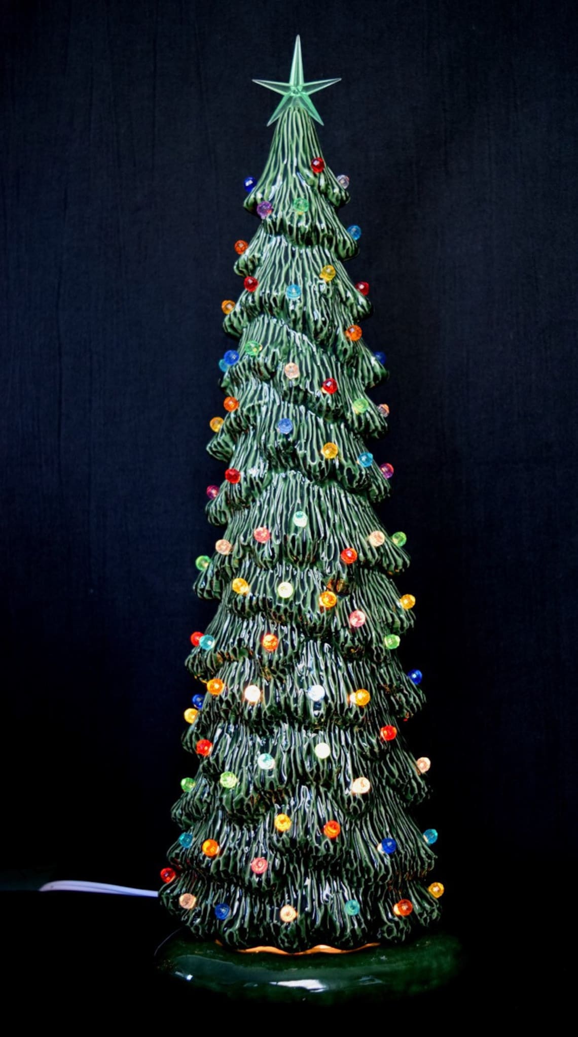 Slim Christmas Tree 16 Inches Tall - Vintage Christmas Décor ...