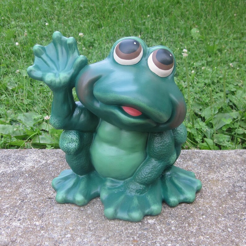 Ceramic Frog Statue Ready to Paint Bisque - Etsy