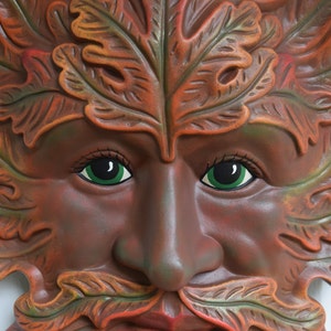 Oak Leaf Man | Wall Hanging | Garden Decor | Fall Leaves | Colorful ...