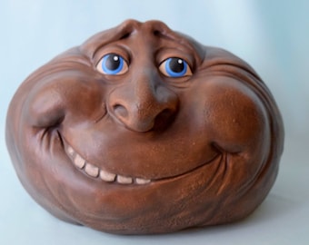 Garden Rock Face Character Garden Rock Character With Feet - Etsy