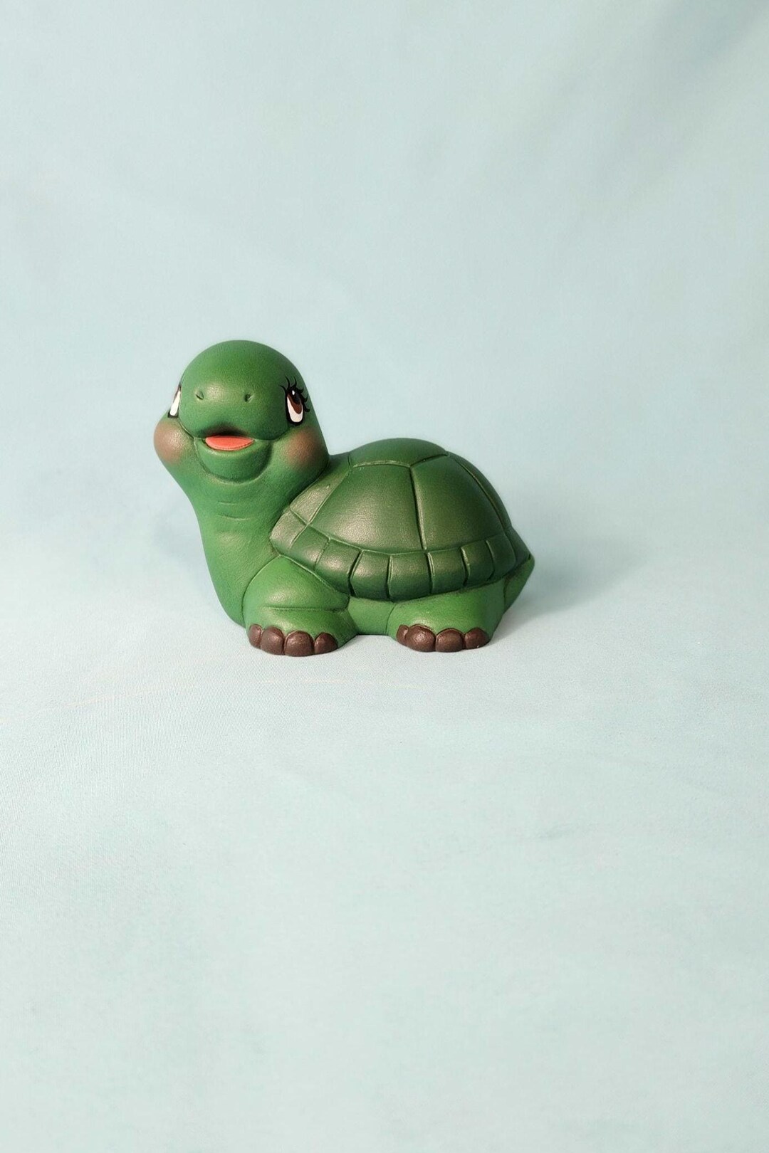 Cute Ceramic Turtle | Yard Turtle | Woodland Ceramics - Etsy