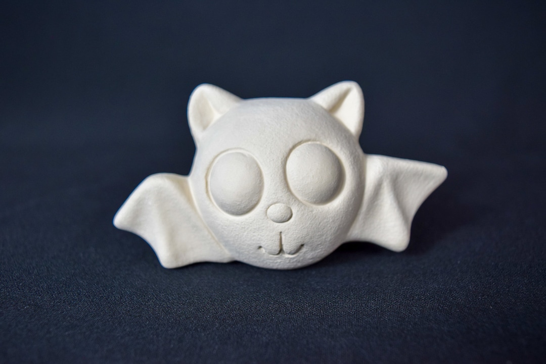 Set of 3 Cute Little Unpainted Halloween Bat | Clay Magic | Darling ...