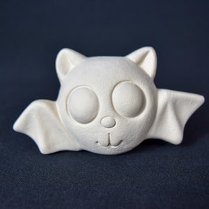 Set of 3 Cute Little Unpainted Halloween Bat | Clay Magic | Darling ...