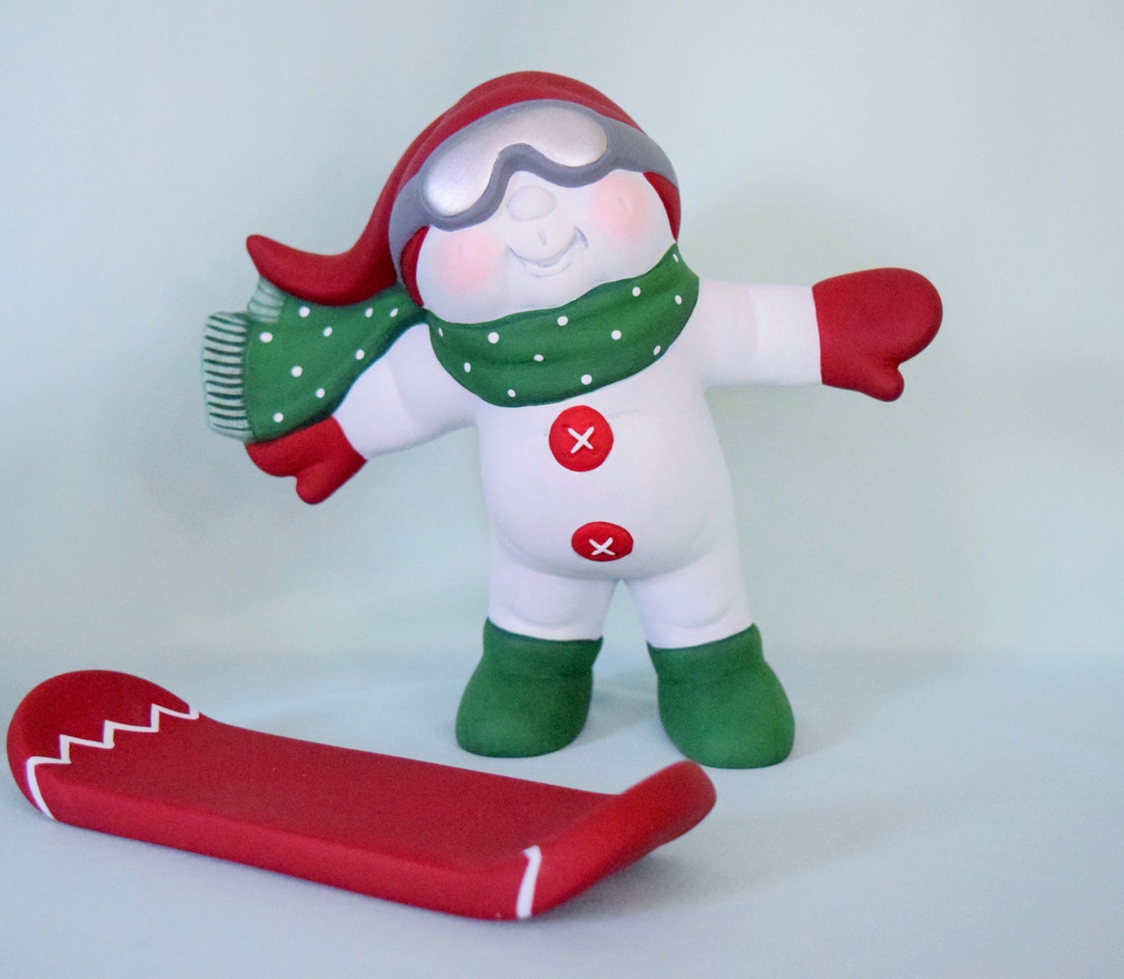 Snowboarding Snow Man - Etsy