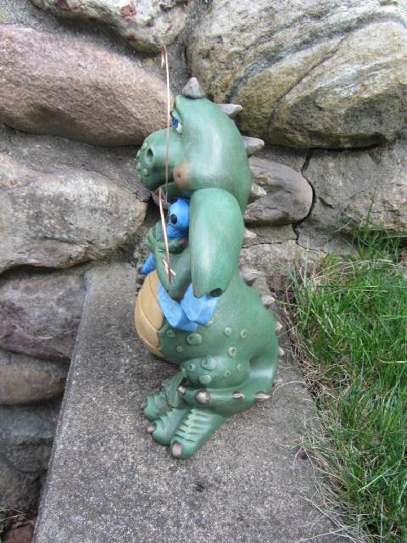 Silly Dragon Holding a Dragon Fly - Etsy
