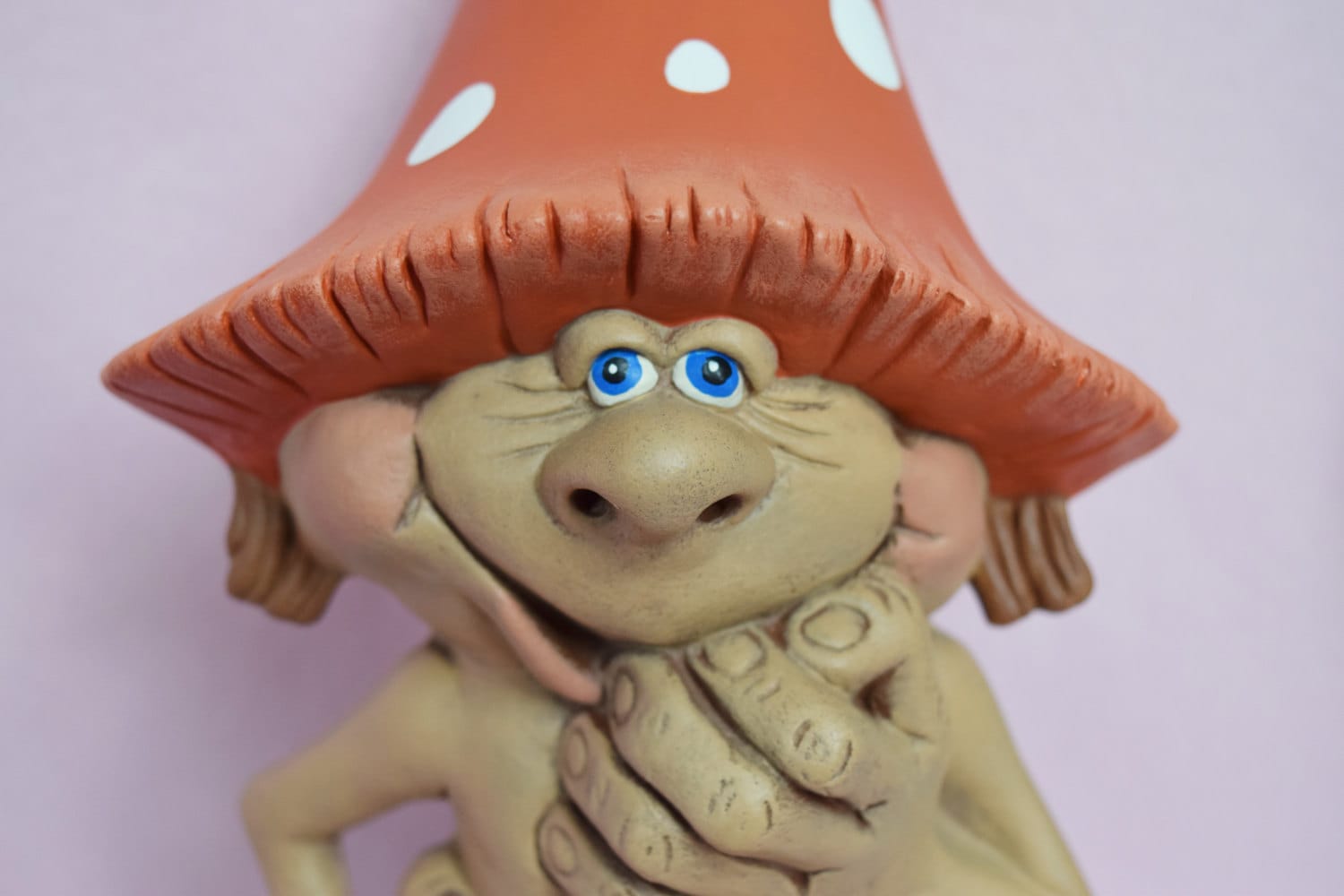 Ceramic Mushroom - Yard Art - Wedding Decor - Large - Goofy - Garden ...