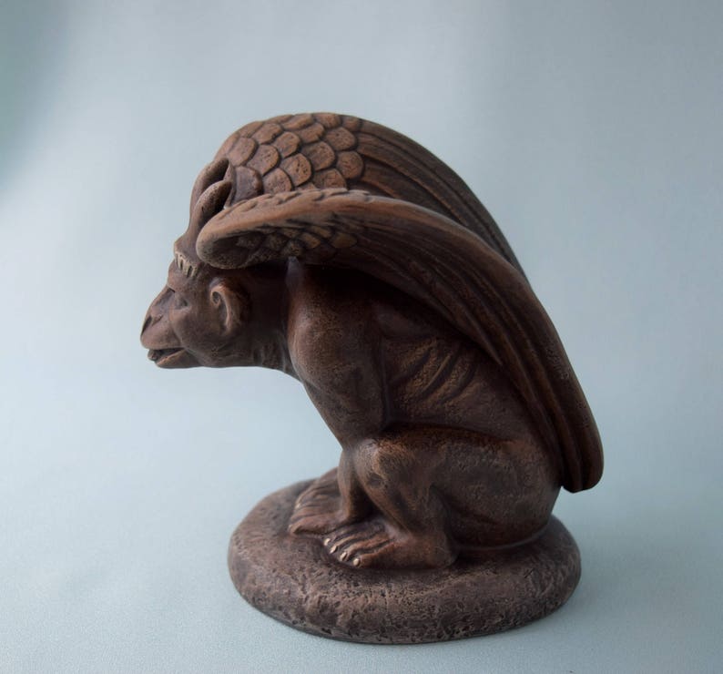 Ceramic Gargoyle Statue: Renaissance-inspired Winged Mythical Creature ...