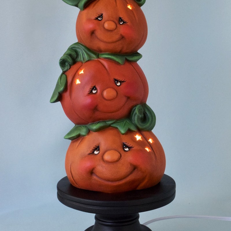 Ceramic Pumpkin Light - Etsy