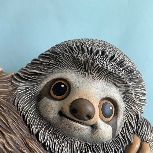 Ceramic Sloth Large Size Sloth Spring Decor Yard Art - Etsy